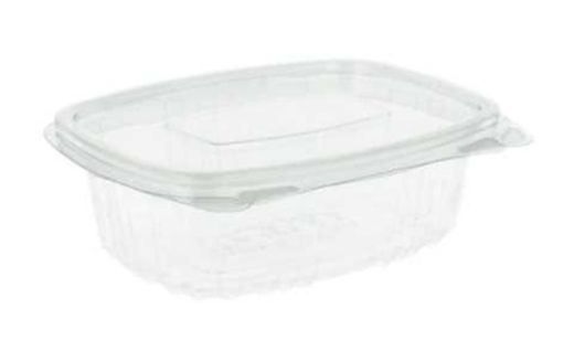 Envase Plastico con Tapa Bisagra. PET. (No microndable) 100 Unidades — CleanBCN