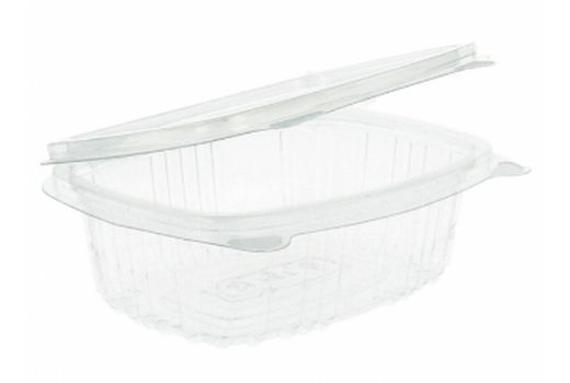 Envase Plastico con Tapa Bisagra. PET. (No microndable) 100 Unidades — CleanBCN