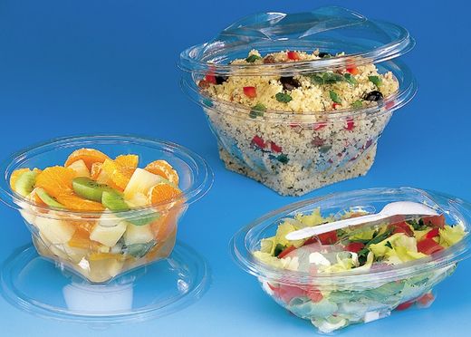 Envase Plastico Redondo con Tapa Bisagra. PET. (No microndable) 100 Unidades — CleanBCN