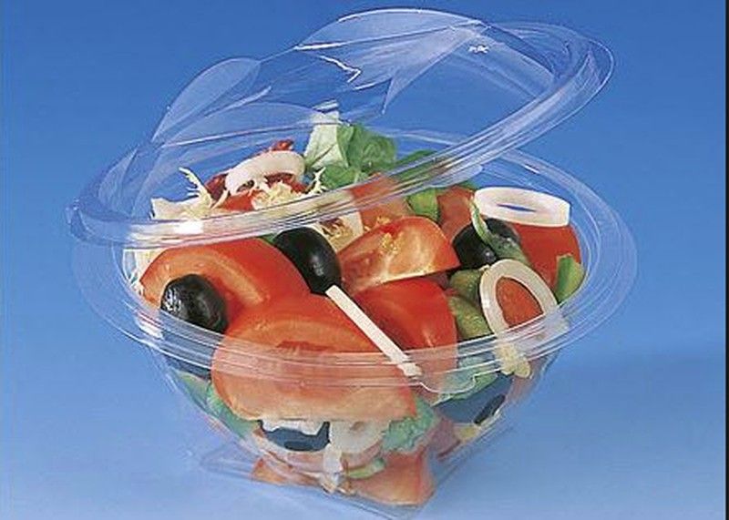 Envase Plastico Redondo con Tapa Bisagra. PET. (No microndable) 100 Unidades — CleanBCN